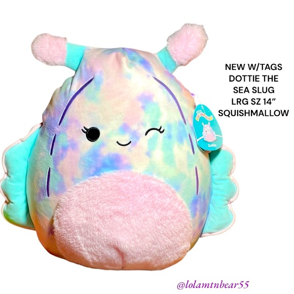 Squishmallows | Toys | Nwt Dottie The Sea Slug Pastel Colors Lrg Sz 4 ...